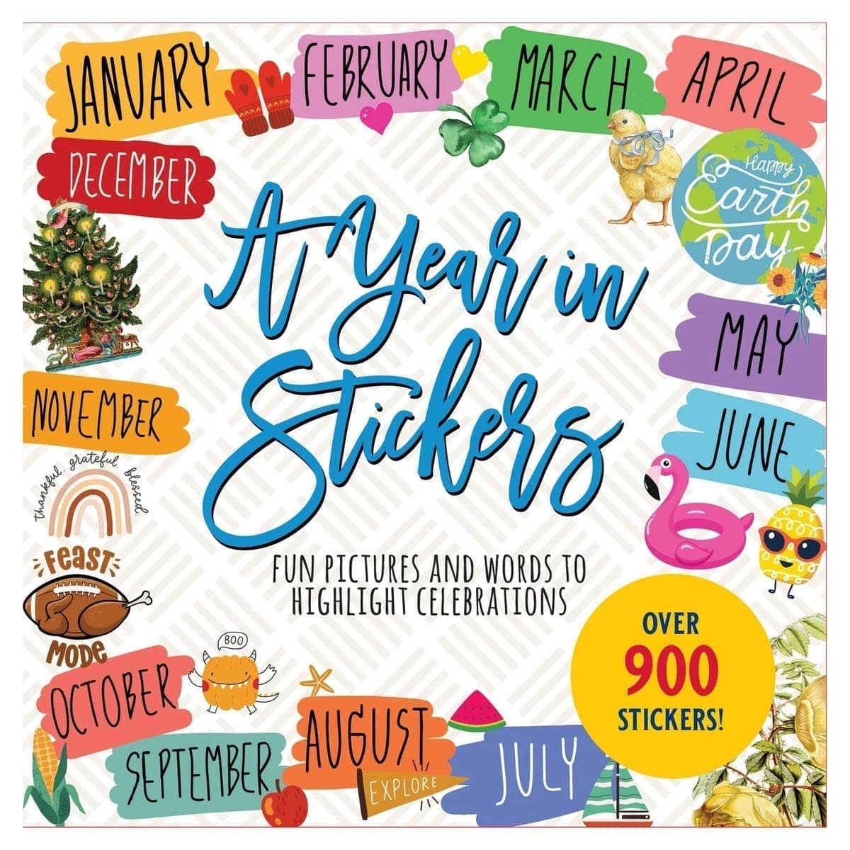 A Year in stickers Sticker book | Tidformera