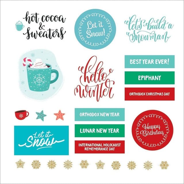 A Year in stickers Sticker book | Tidformera