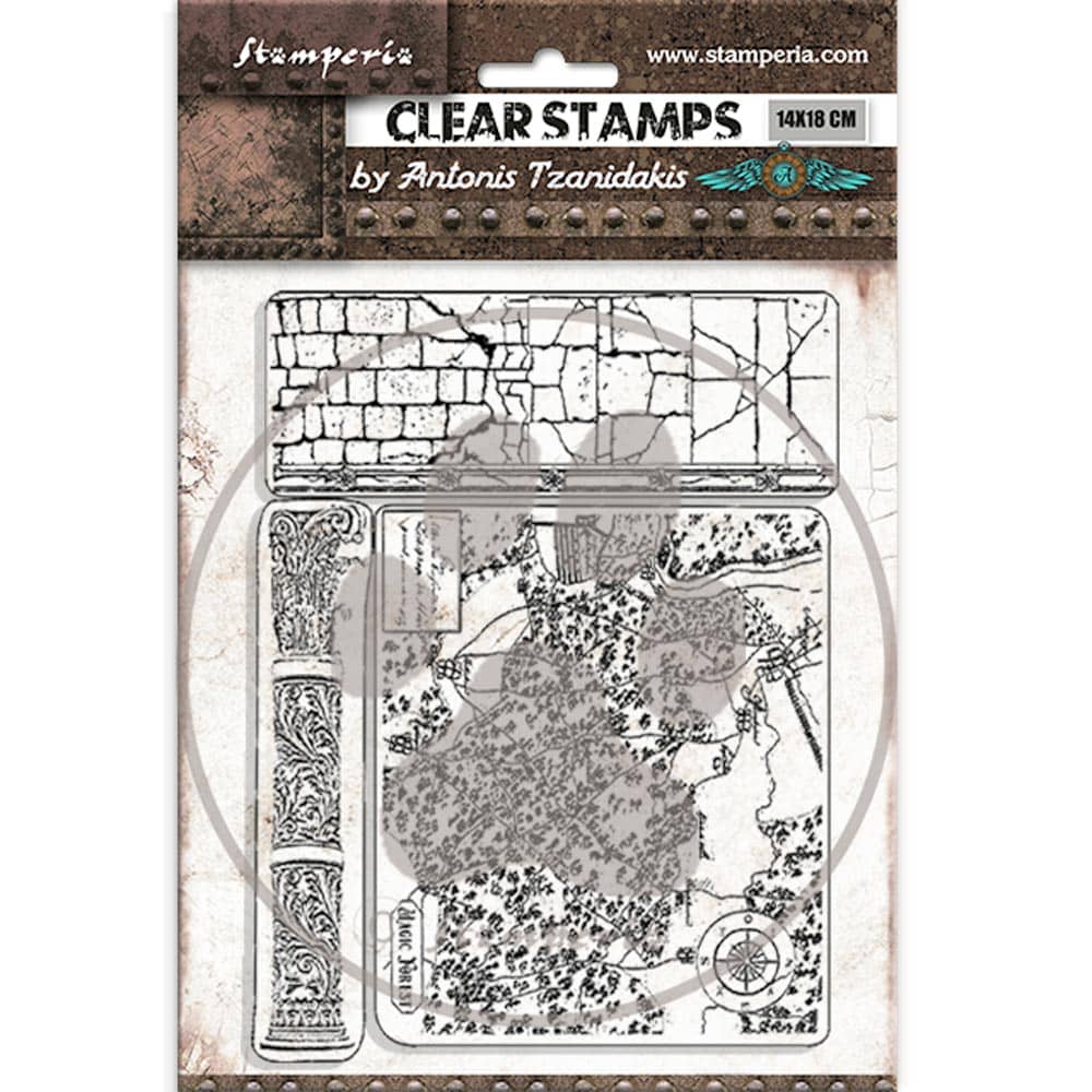 Clear stamps Magic forest Bricks Stamperia - Snabb leverans! – Tidformera
