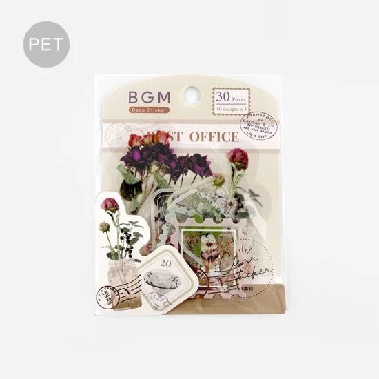 Flake stickers Clear Garden Post Office - Dried Flowers – Tidformera