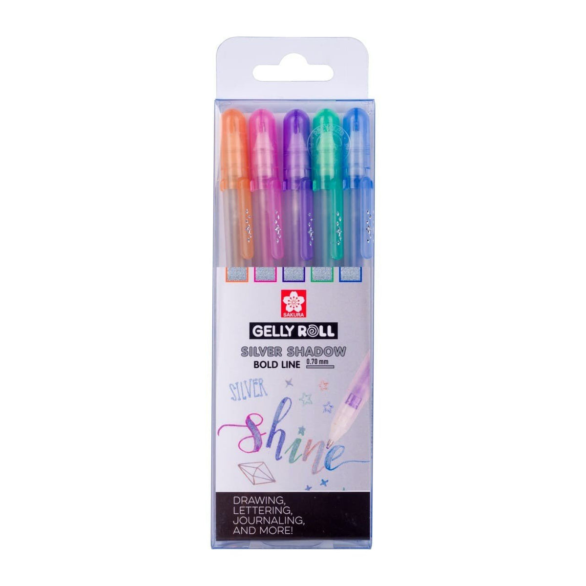 Gelly roll Silver shadow Outlines 5-pack – Tidformera