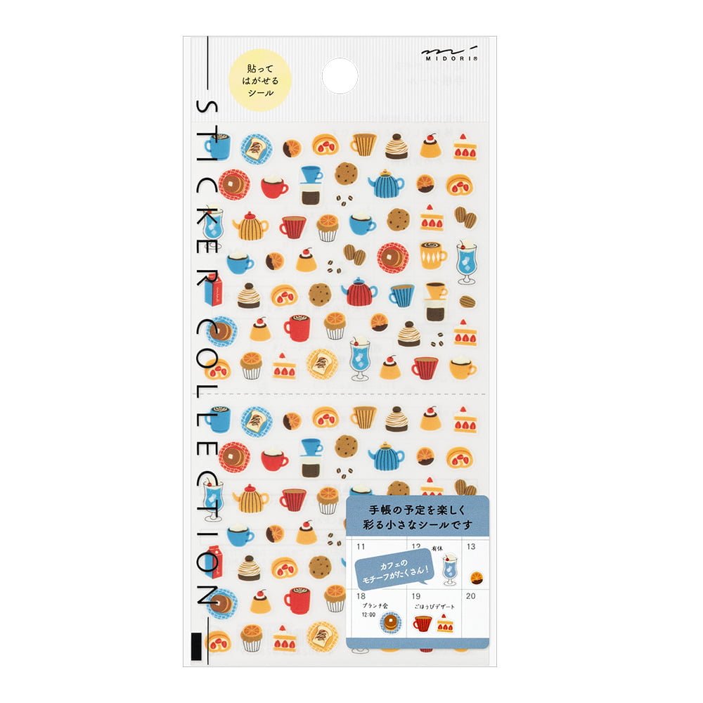 Midori Calendar Stickers - Café - Midori - Fast delivery! – Tidformera