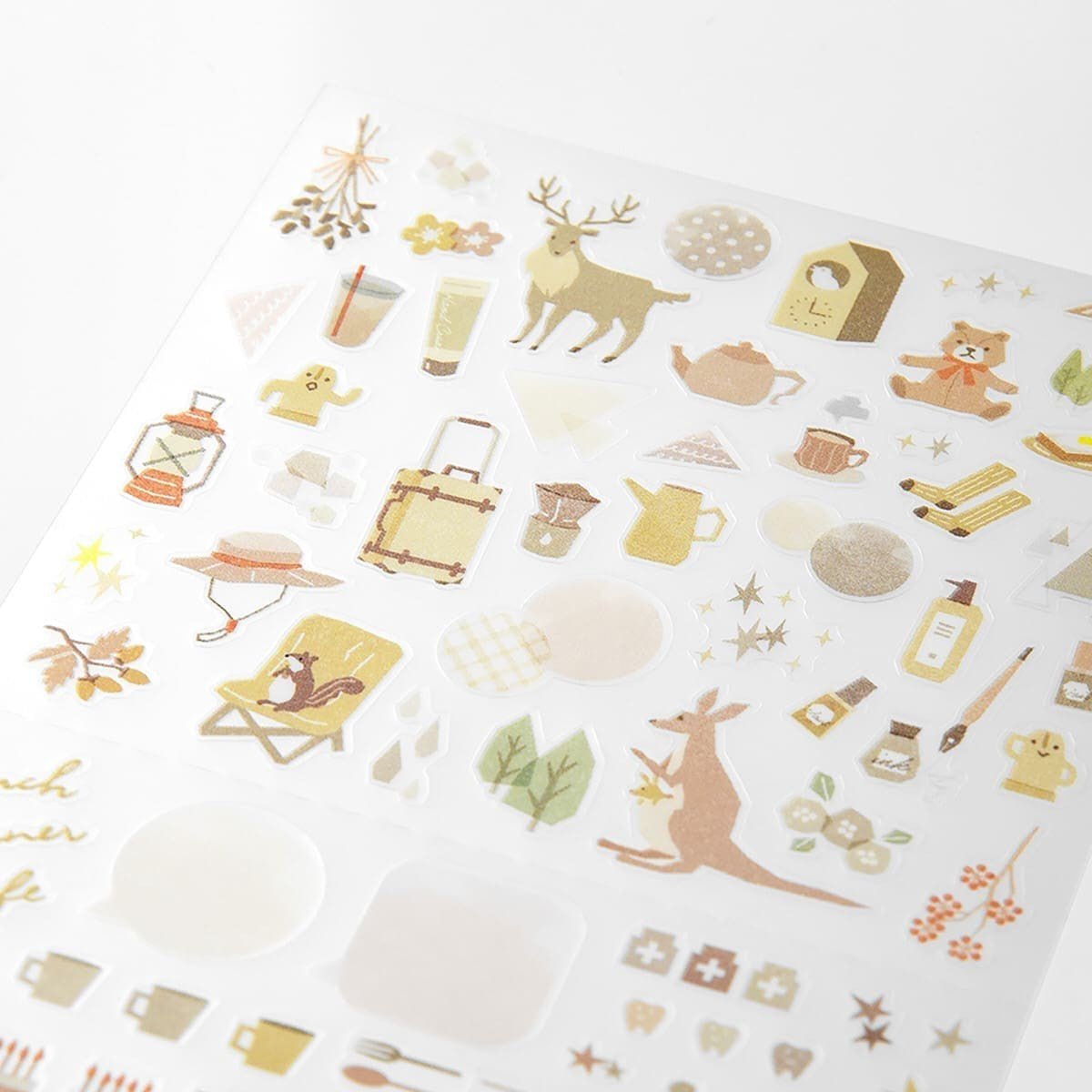 Midori Calendar Stickers Color Theme - Beige | Tidformera