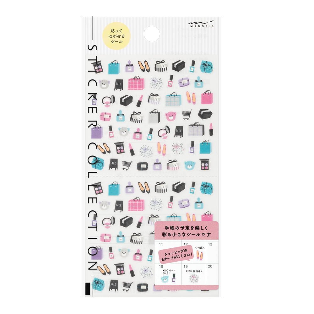 Midori Kalenderstickers - Shopping - Snabb leverans! – Tidformera