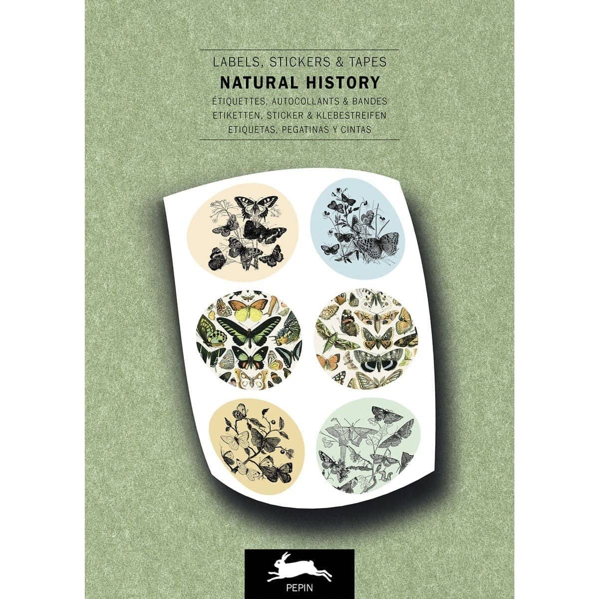 Pepin Labels, stickers & tape Sticker book - Natural history – Tidformera