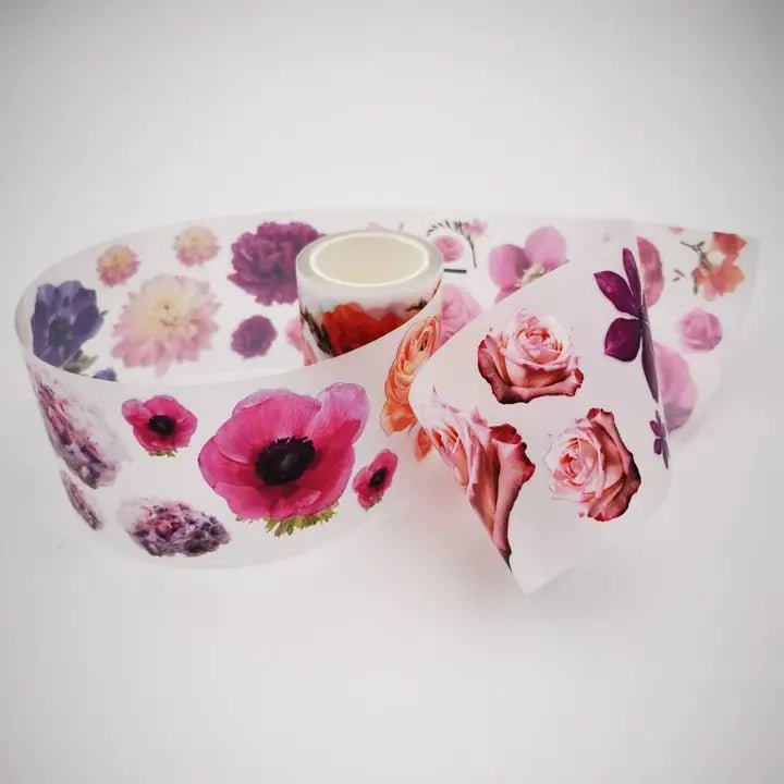 Pet Tape - MIC - Bright Blooms Glossy & Embossed 60 mm – Tidformera