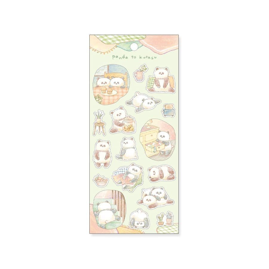 Stickers Living with - Panda - Mind Wave - Snabb leverans! – Tidformera