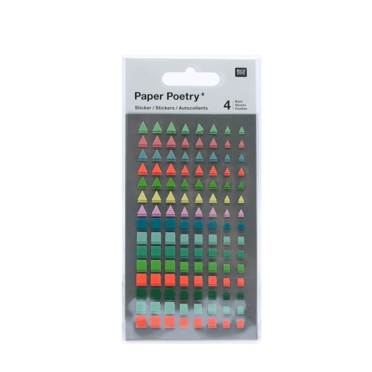 Stickers Paper Poetry - Triangles & Squares – Tidformera