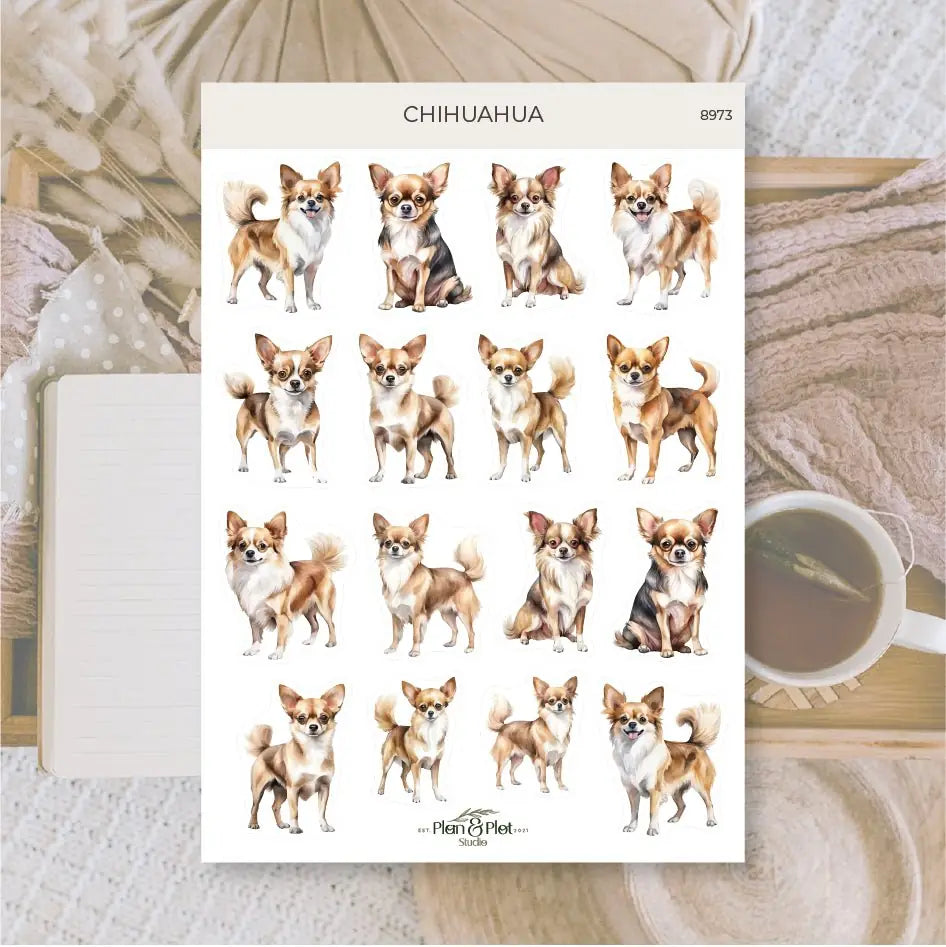 Stickers Plan & Plot Studio Vinyl - Chihuahua | Tidformera