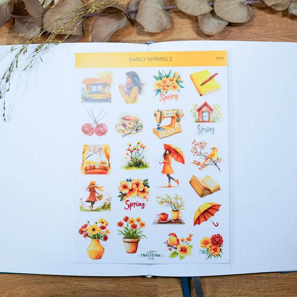 Stickers Plan & Plot Studio Vinyl - Early spring 2 – Tidformera