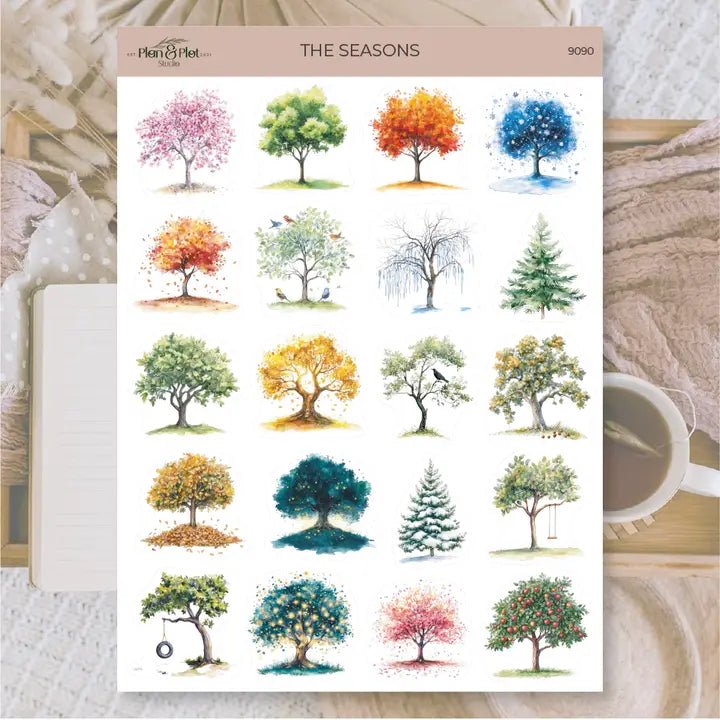 Stickers Vinyl - The seasons - Plan & Plot Studio – Tidformera