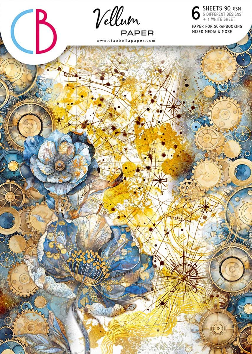 Vellum Paper A4 - Celestial - 6-pack - Ciao Bella – Tidformera