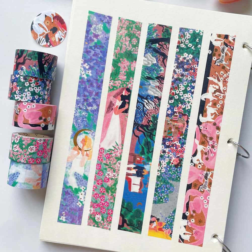 Washi tape Dream Grove 5-pack – Tidformera