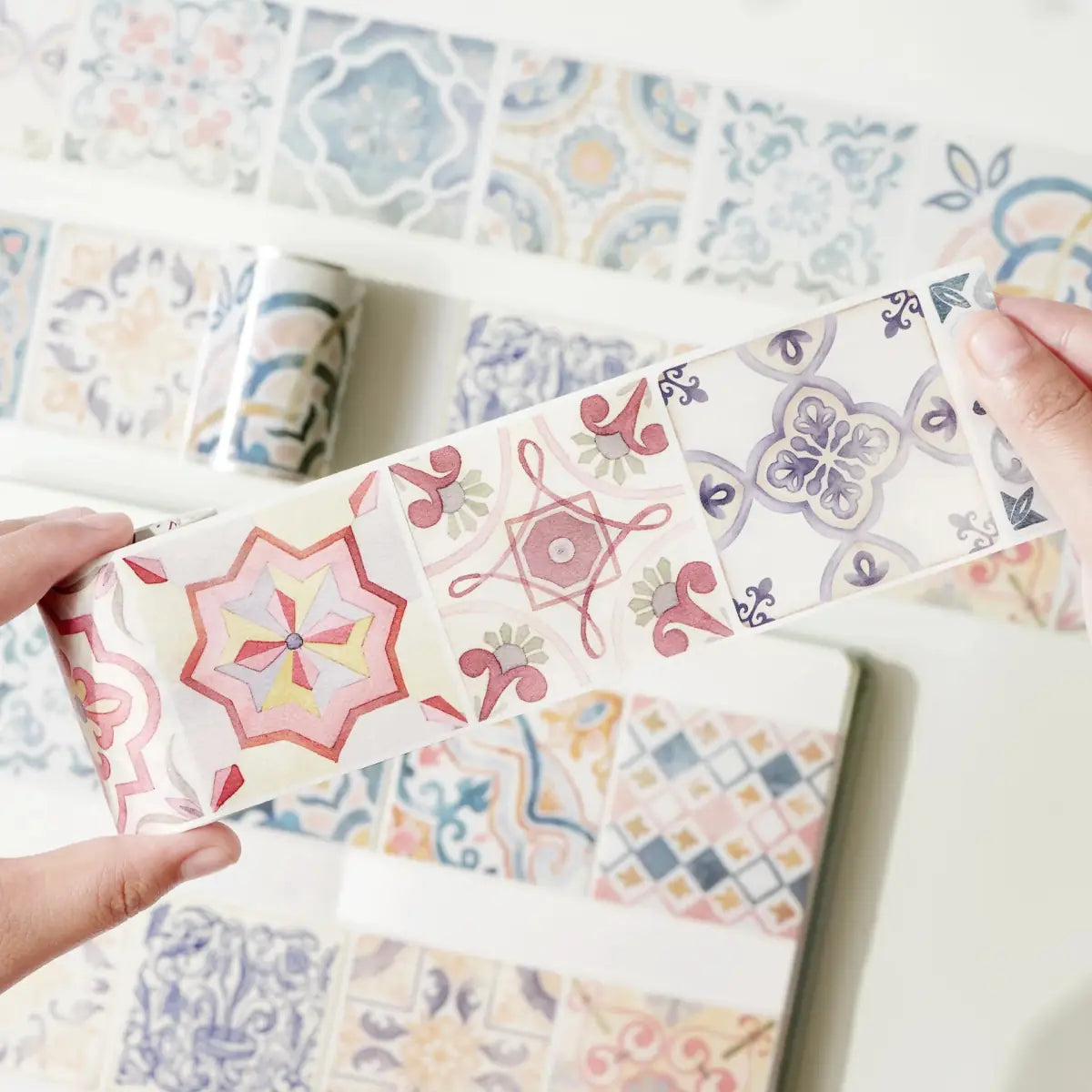 Washi tape Mediterranean Tiles - 60 mm - Washi Tape Shop – Tidformera